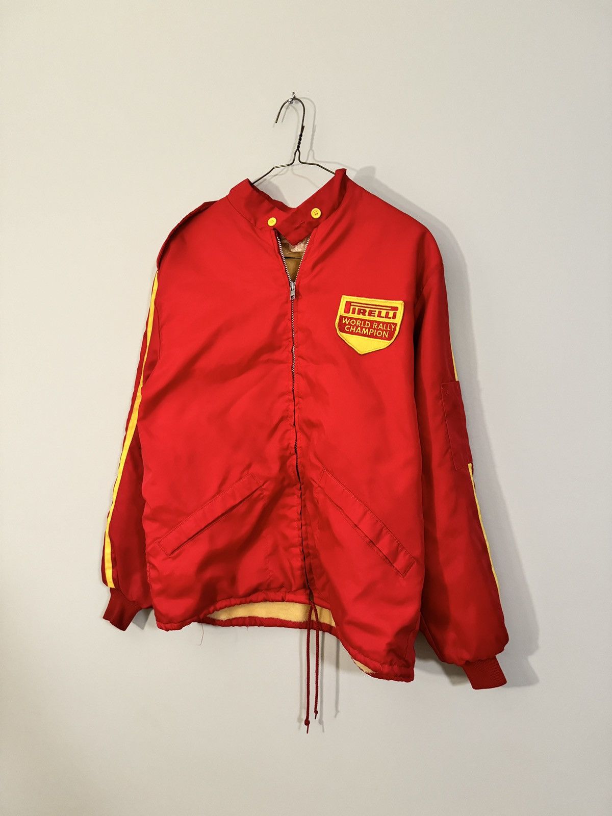Racing × Streetwear × Vintage VINTAGE 80s PIRELLI RACING JACKET RED ...