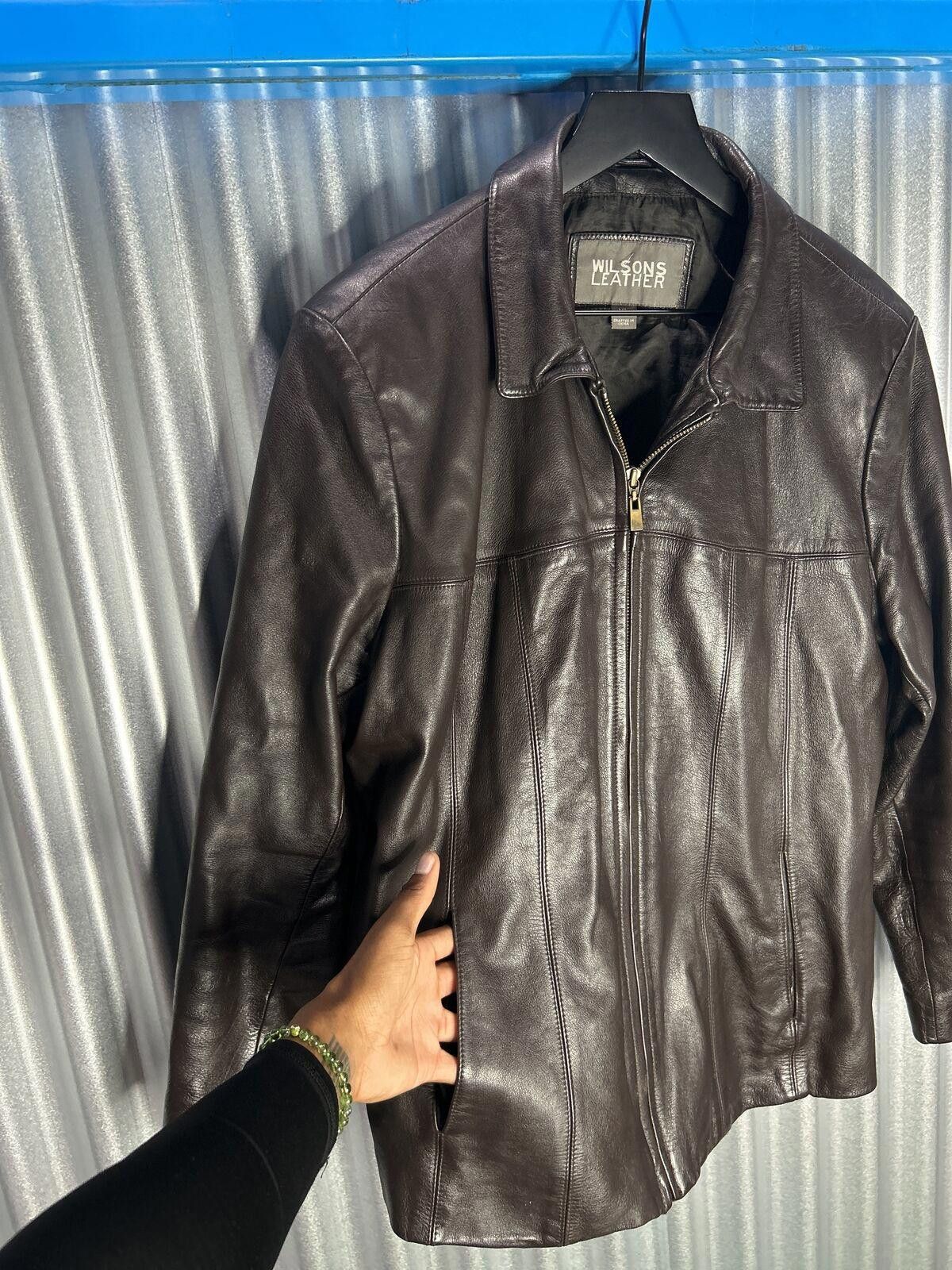 Designer Wilsons Leather Heavy Zip Minimal Jacket | Grailed