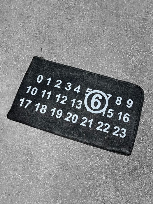 Maison Margiela Maison Margiela Numbers Logo Leather Clutch | Grailed