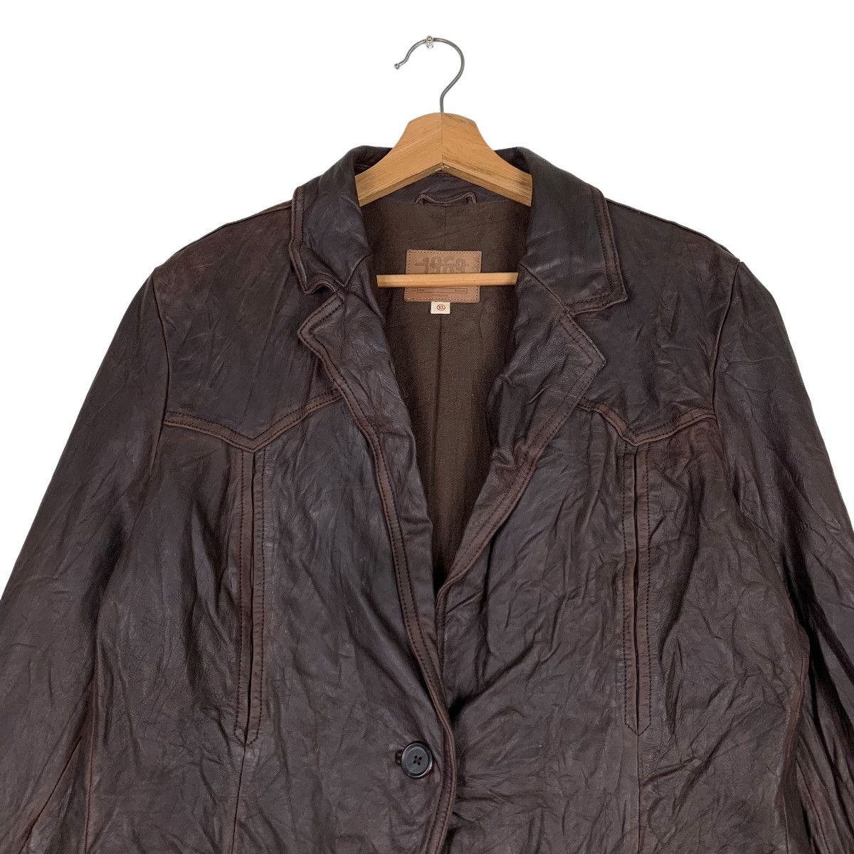 Vintage 1969 AUTHENTIC DENIM Spring 03 Cow Leather Jacket #0366-C17 ...