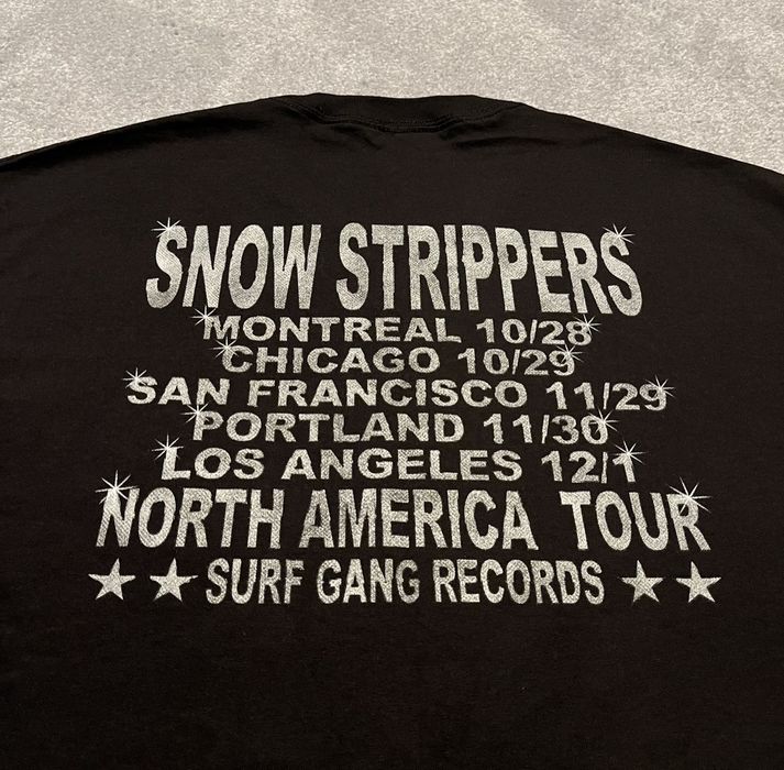 Sad Boys Snow Strippers Live Surf Gang North America Tour Tee Shirt ...