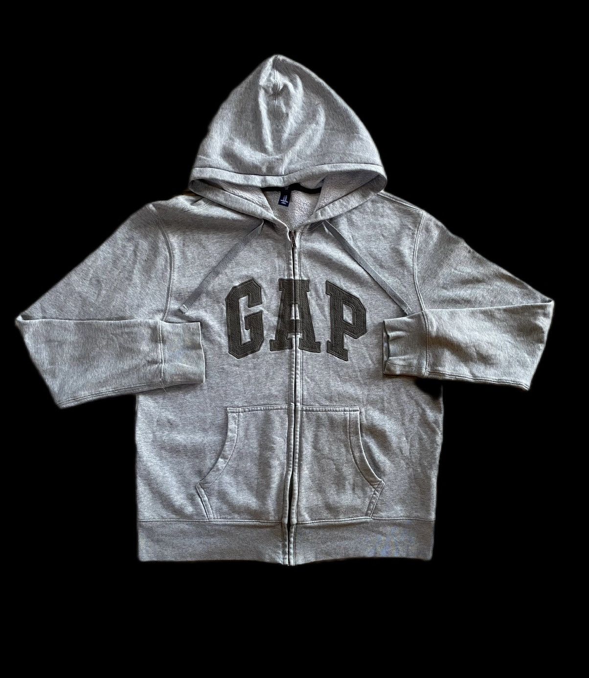 Gap Y2k GAP grey zip up hoodie | Grailed