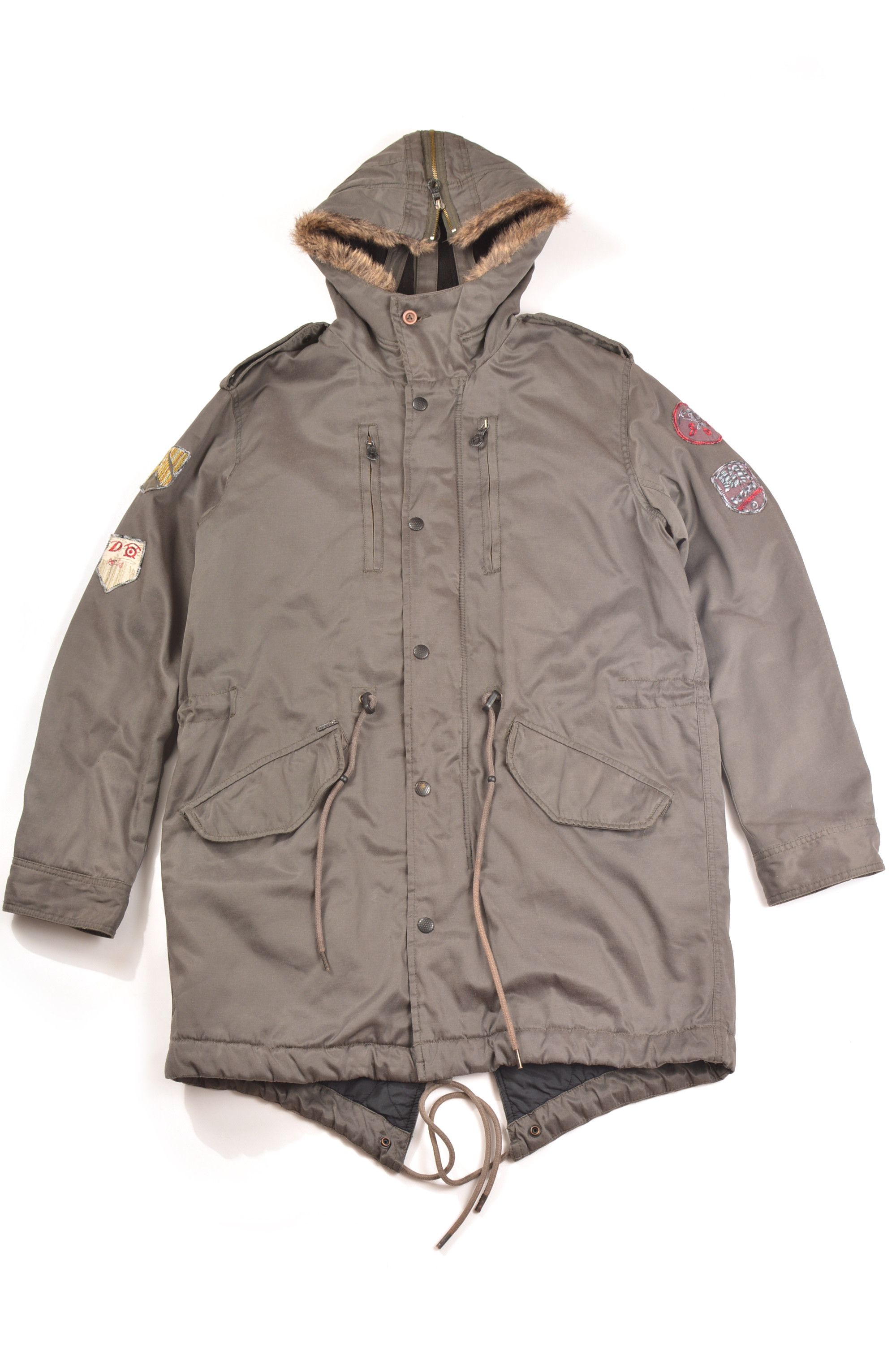 Diesel × Vintage Diesel Vintage Fishtail Army Military Parka Jacket ...