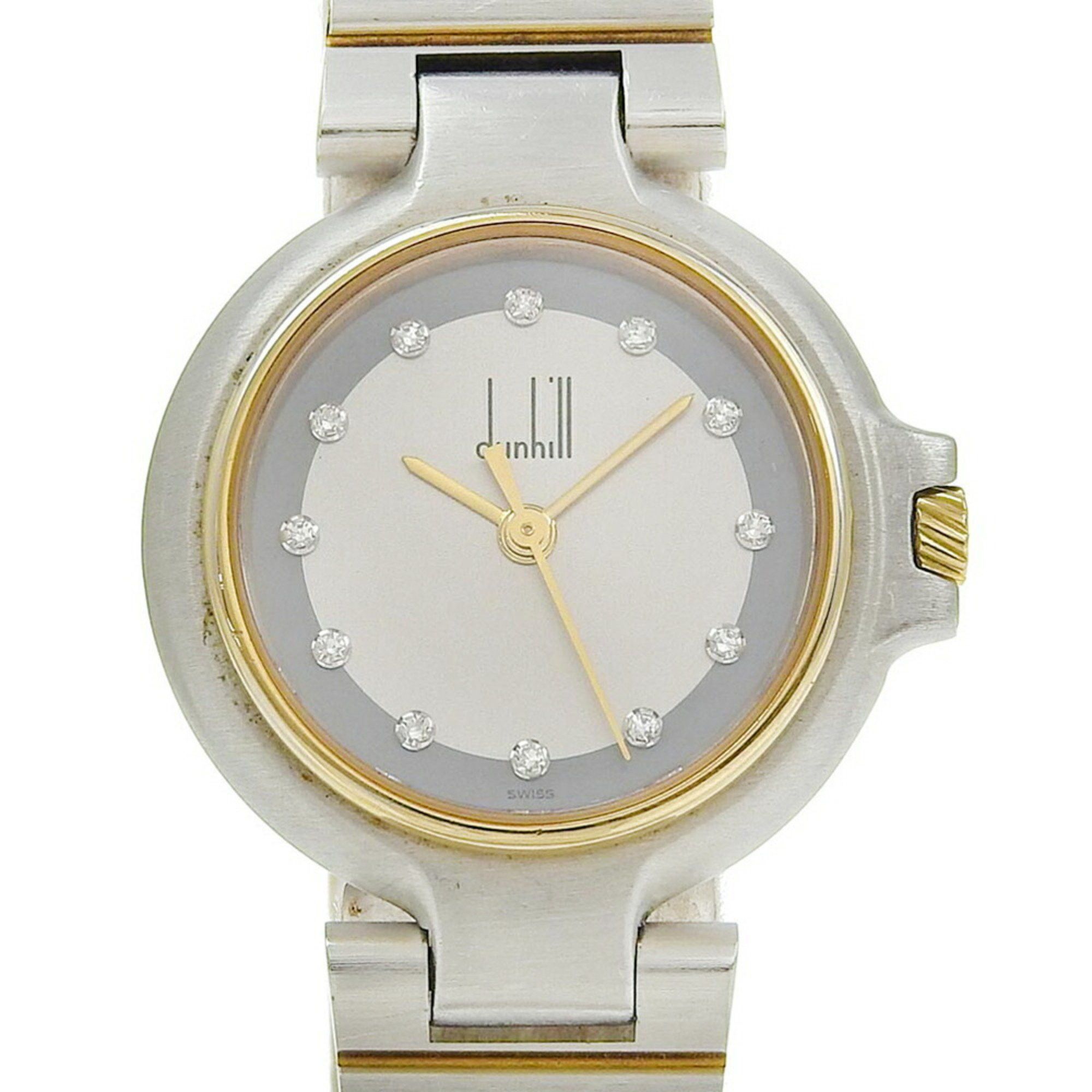 Alfred Dunhill Dunhill Millennium Watch 12P Diamond Stainless Steel ...