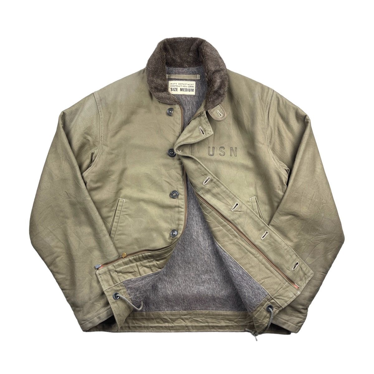 Buzz Rickson's × Toyo Enterprises Buzz Rickson USN N-1 Deck Jacket ...