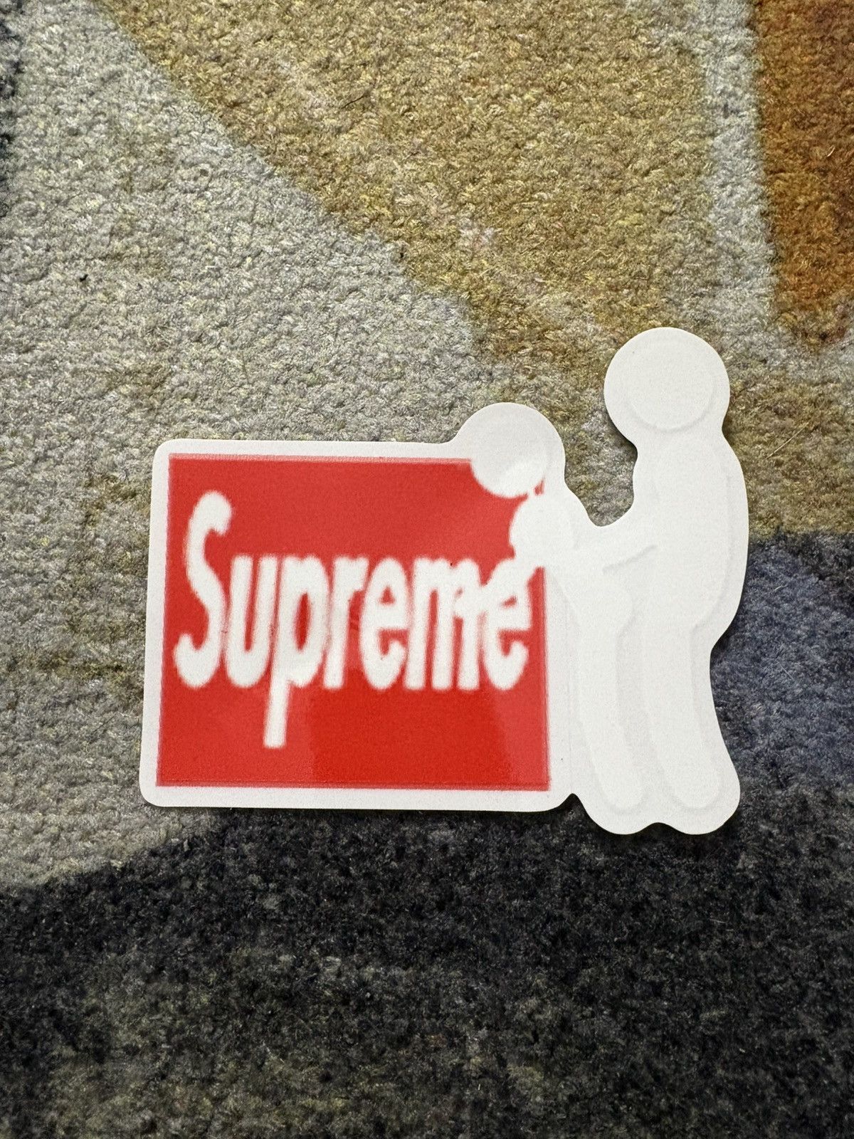 Supreme Supreme Logo Stick Figure Sticker | Grailed