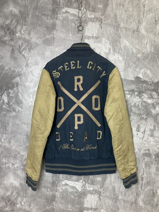 Vintage DROP DEAD VINTAGE BOMBER JACKET 90s varsity | Grailed