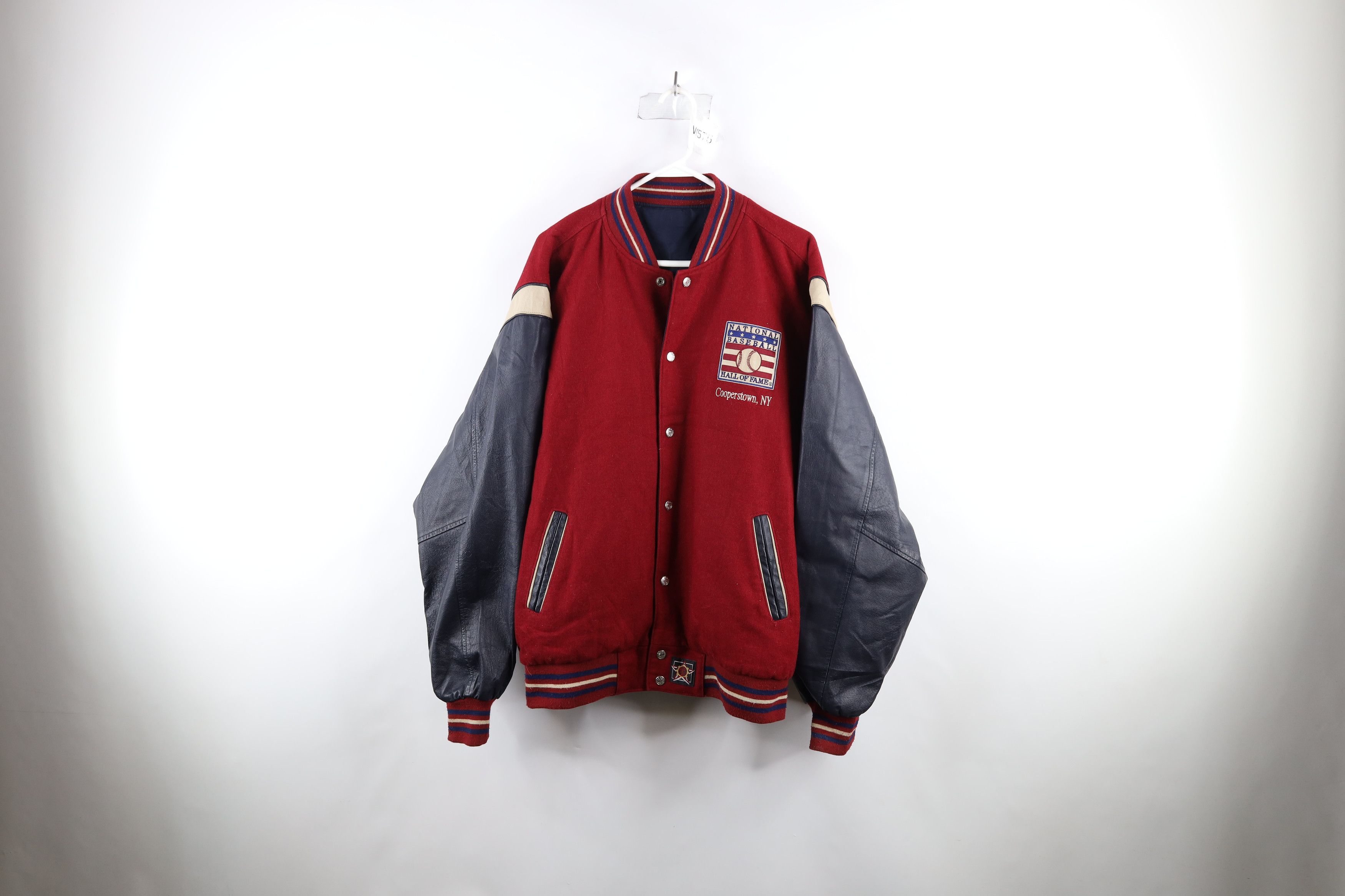 Vintage Vintage 90s Reversible Baseball Hall of Fame Varsity Jacket ...