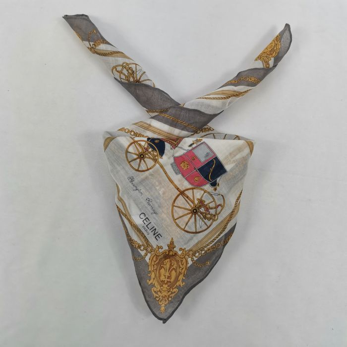 Vintage Vintage Celine Handkerchief Celine Paris Neckerchief Bandana ...