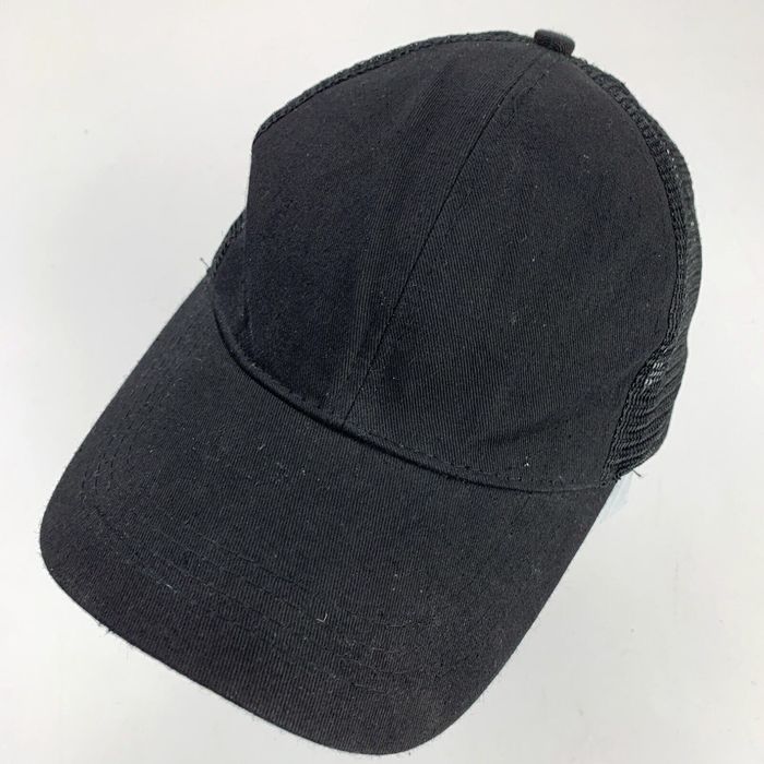 Bally Unbranded Blank Black Ball Cap Hat Adjustable Baseball | Grailed