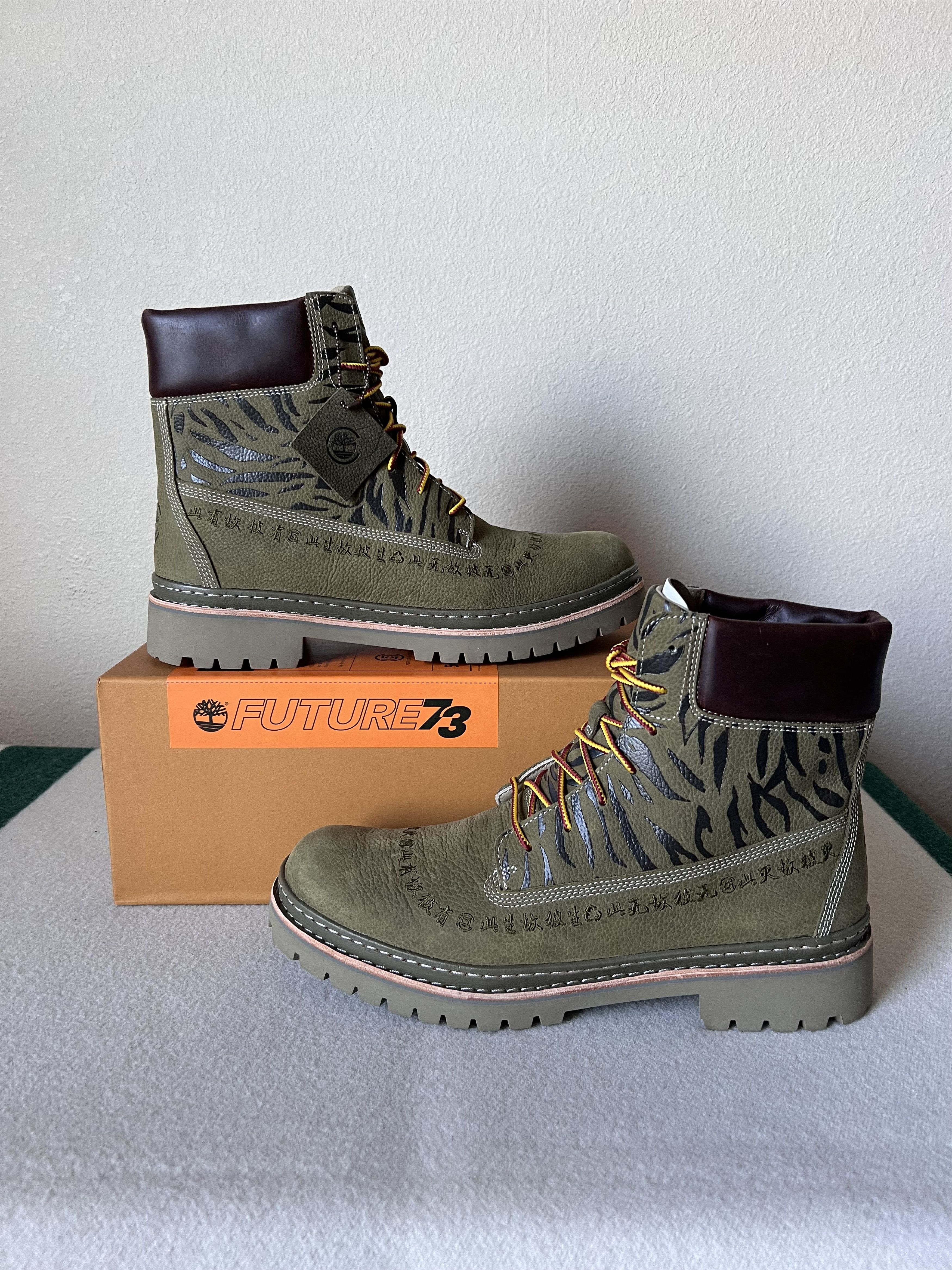 Timberland Timberland CLOT Future73 Premium 6 Inch Boots Green Leather ...