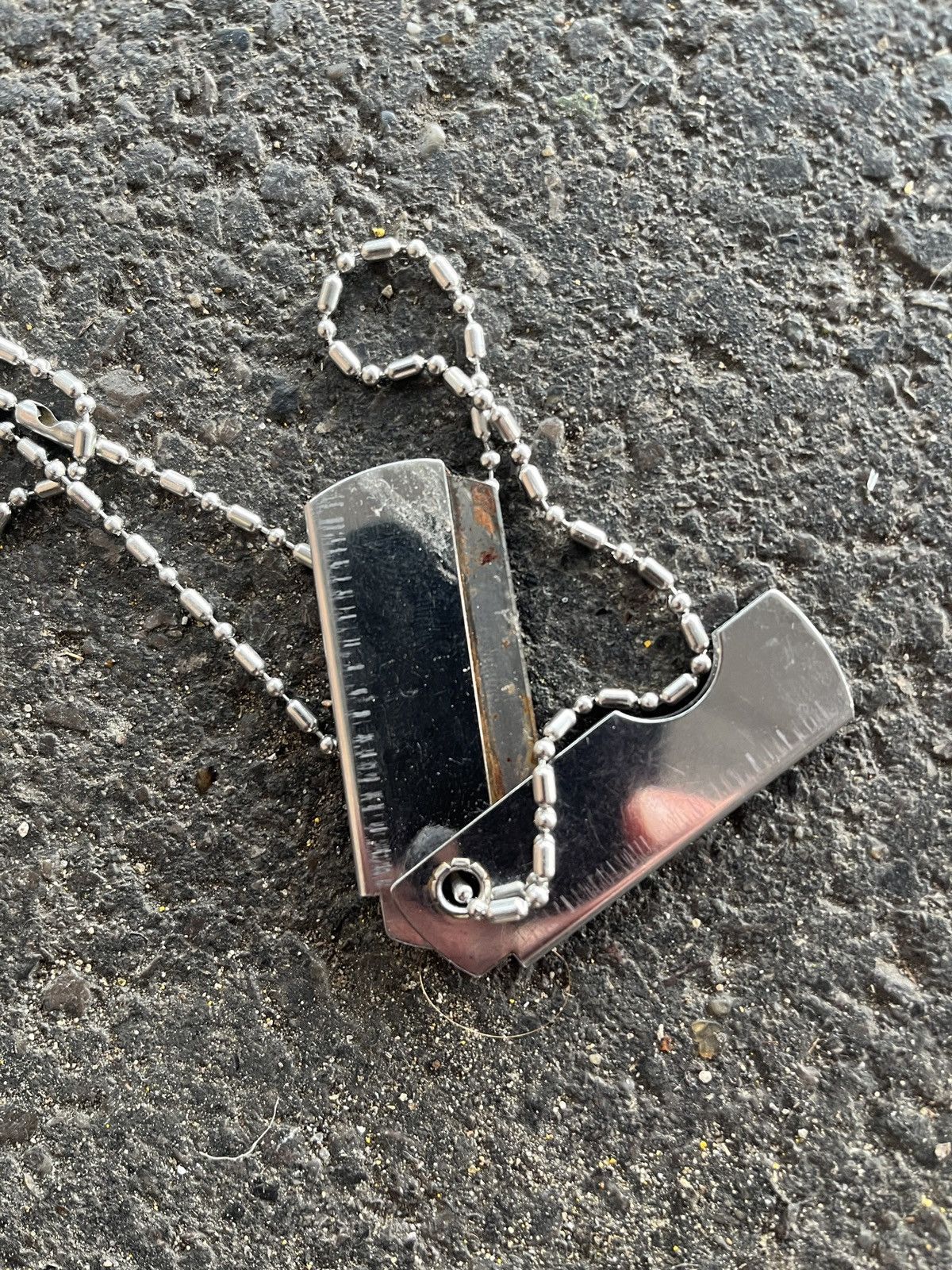 Carol Christian Poell CCP REFERENCE RAZOR BLADE NECKLACE | Grailed