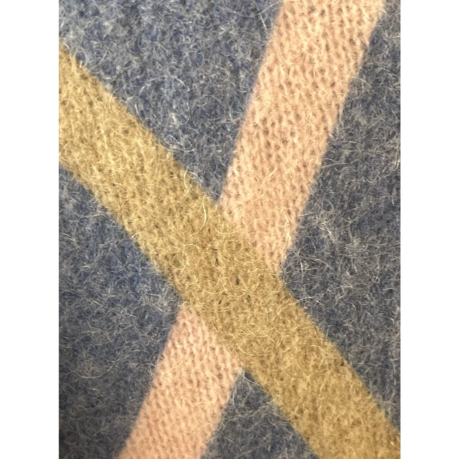 Vintage Bianco & Blu Women's Sweater Medium Blue Mohair Wool Blend Long ...