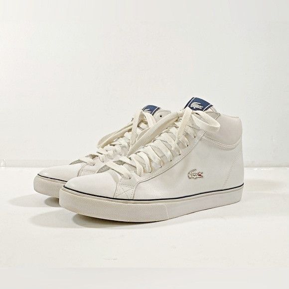 Lacoste Lacoste Marling White Leather Hi SPM High Top Sneakers~9~ | Grailed