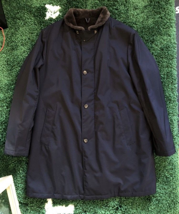 Loro Piana Loro Piana Sebring Polyester Castorino Fur Coat Heavy Coat ...
