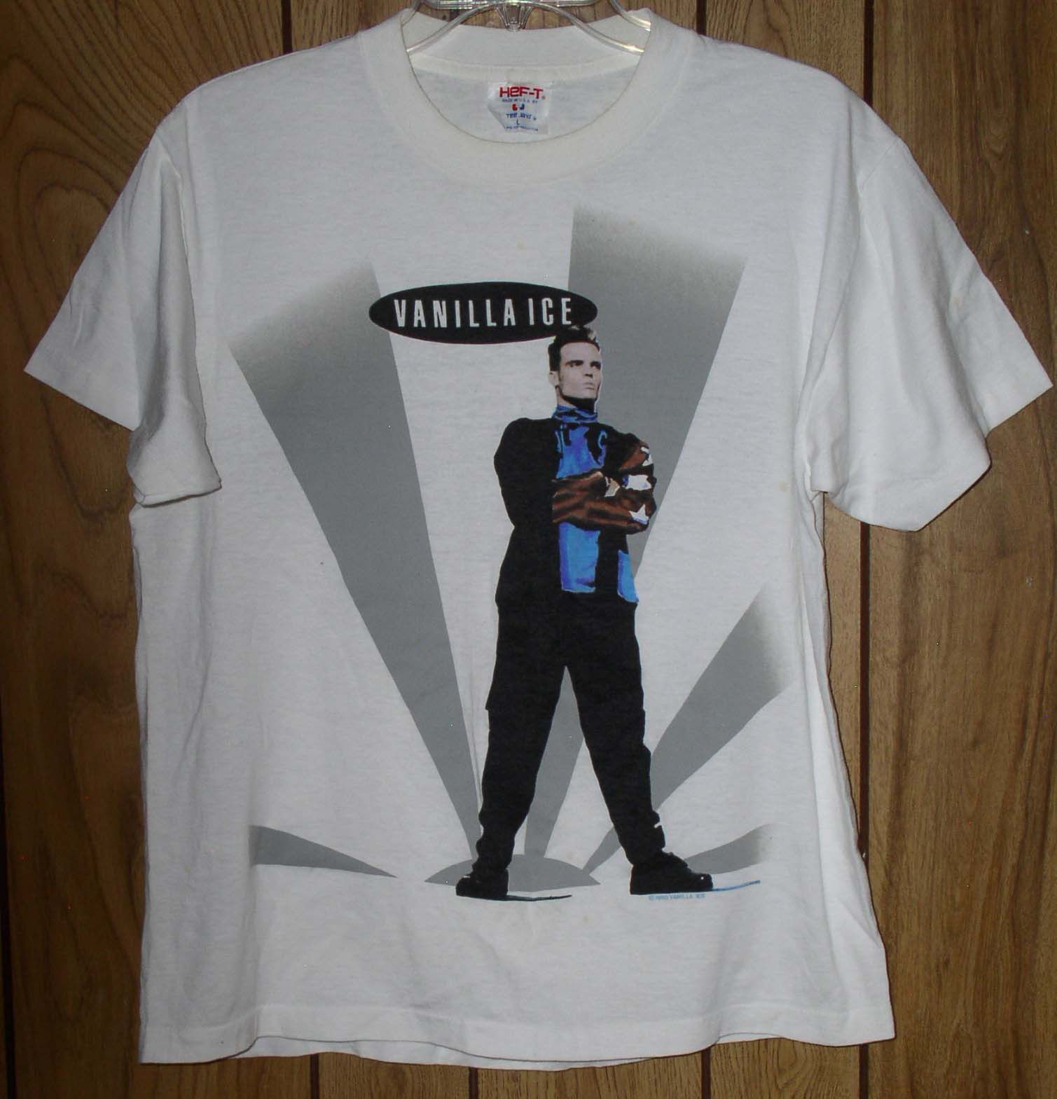 Rap Tees Vanilla Ice Concert Tour Shirt Vintage 1990 Single Stitched ...