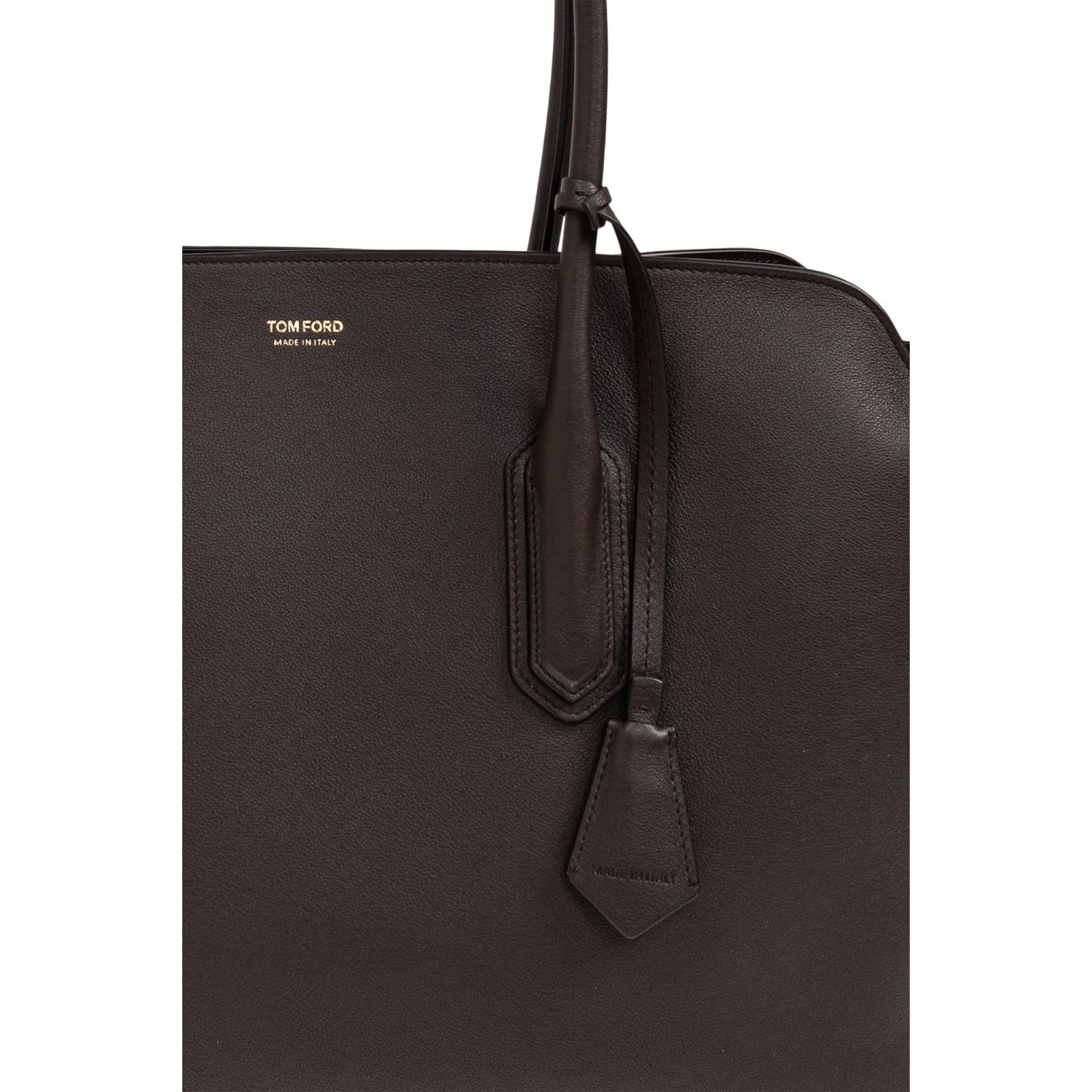 Tom Ford TOM FORD Alexandre Large Brown Leather Tote Bag New And Auth ...