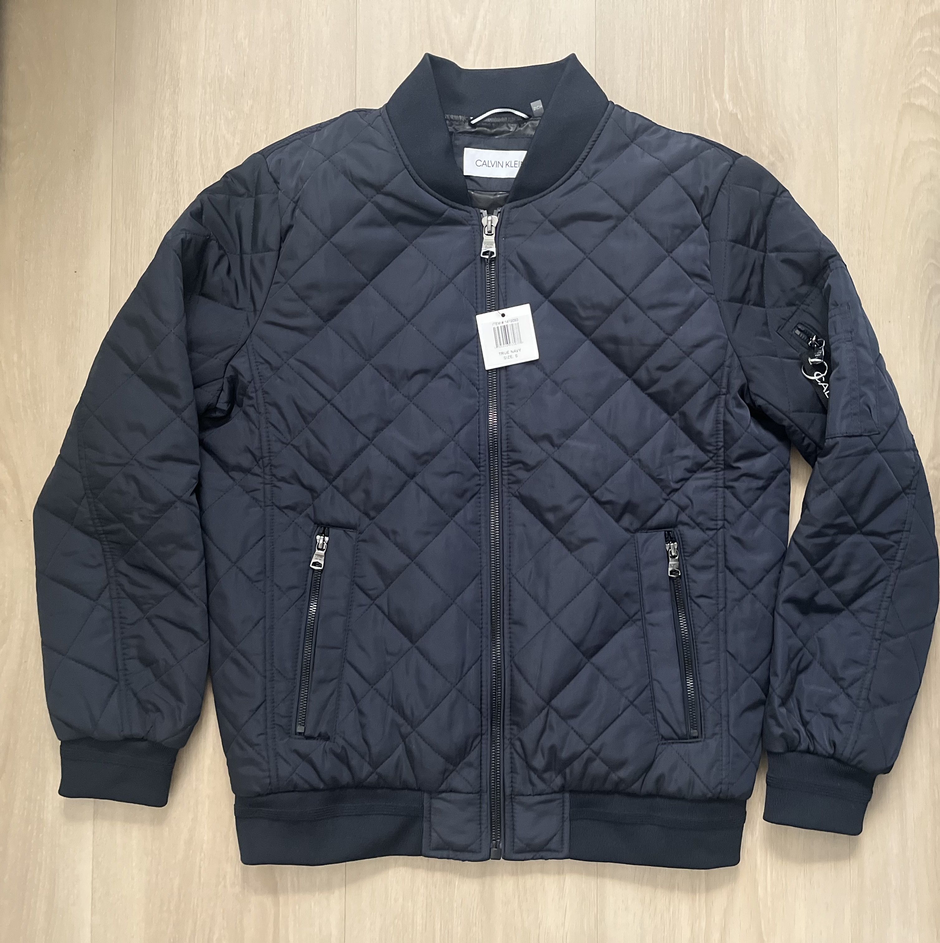 Calvin Klein Navy Blue Bomber Jacket | Grailed