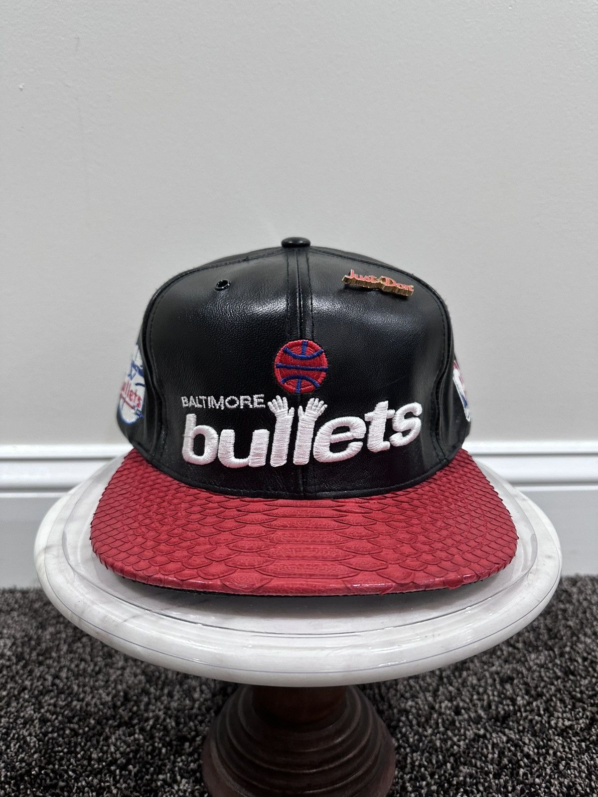 Just Don Just Don x Mitchell & Ness NBA Baltimore Bullets Leather Hat ...