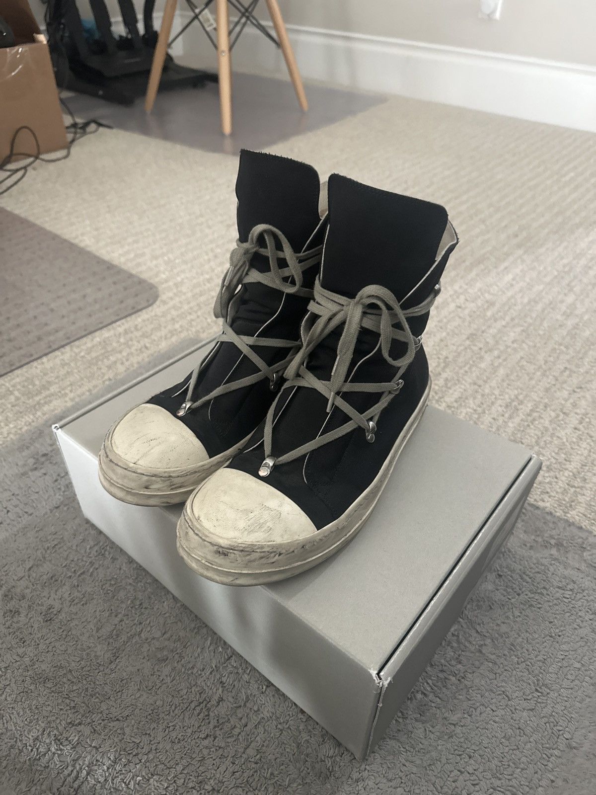 Rick Owens × Rick Owens Drkshdw Rick Owens Drkshdw Pentagram Lace Hi ...