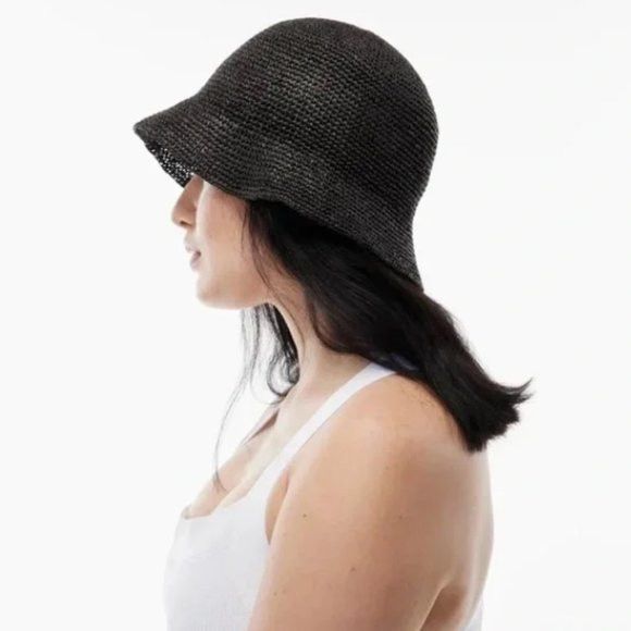 Aritzia Aritzia Babaton Truly Straw Bucket Hat - S/M | Grailed