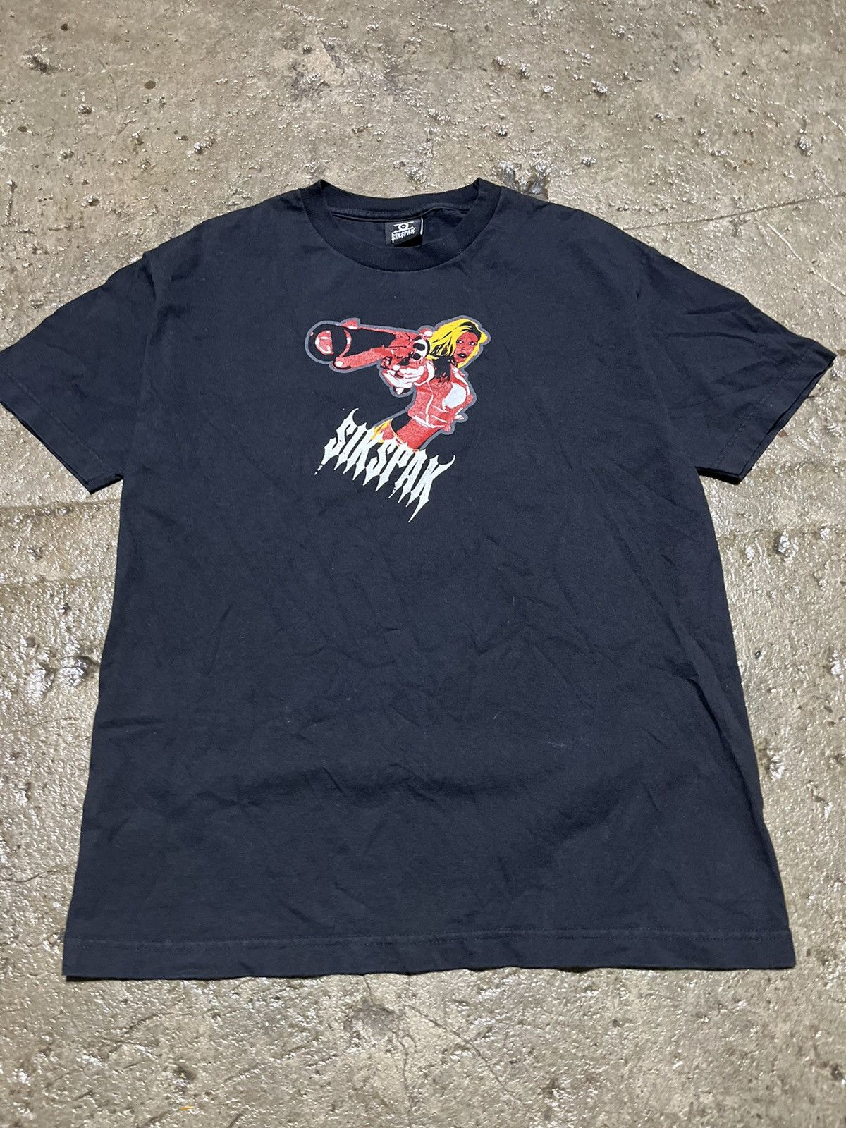 Vintage Crazy Y2K Affliction JNCO Style Skater Tee Sikspak Grunge | Grailed