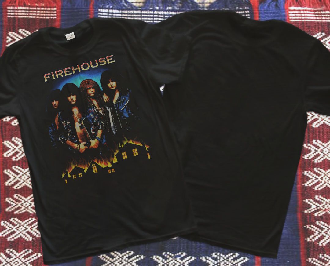 Vintage NEW 1992 FIREHOUSE 90s Glam Metal Band t shirt | Grailed