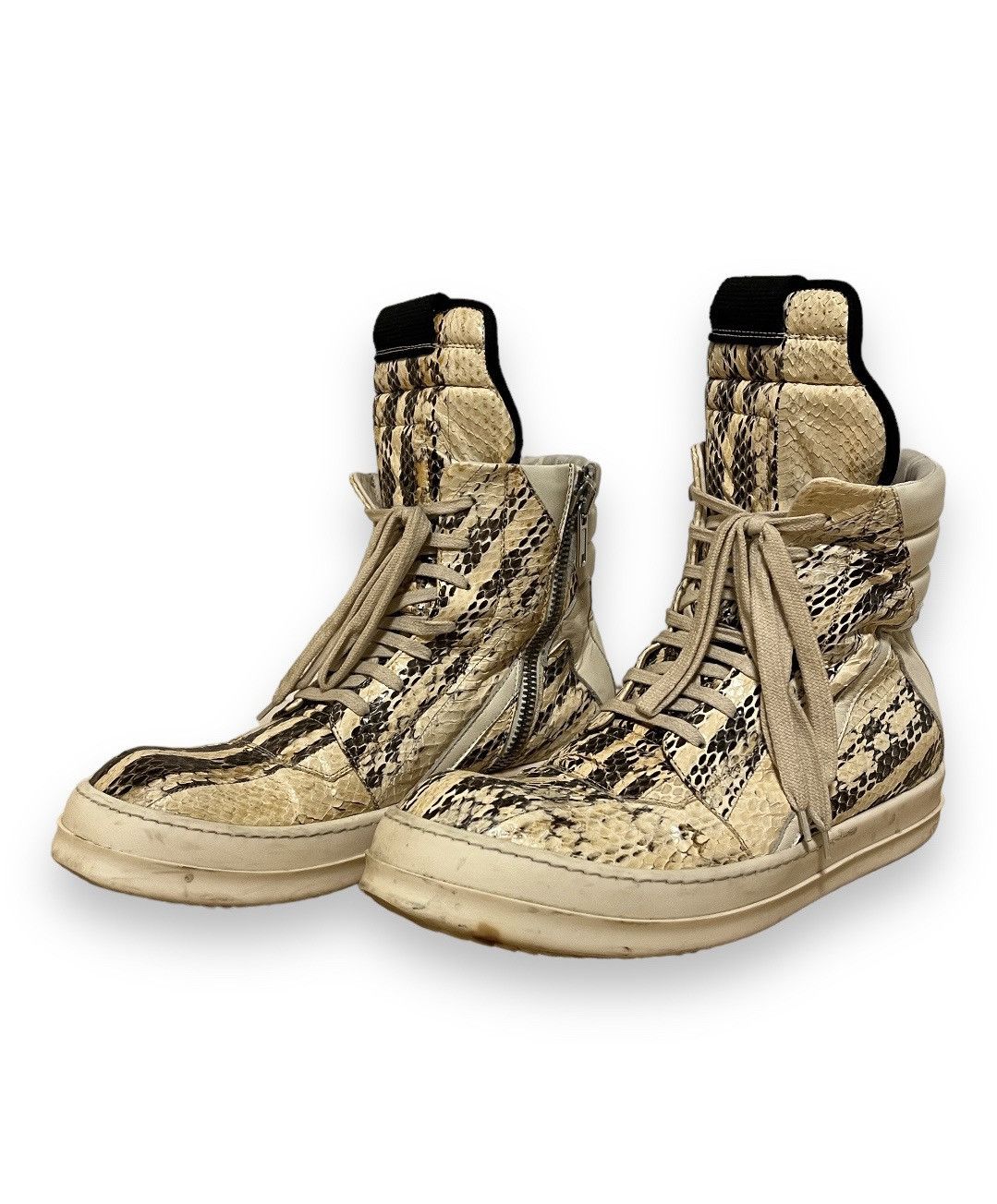 Rick Owens Rick Owens Snake Skin Geobasket Python | Grailed