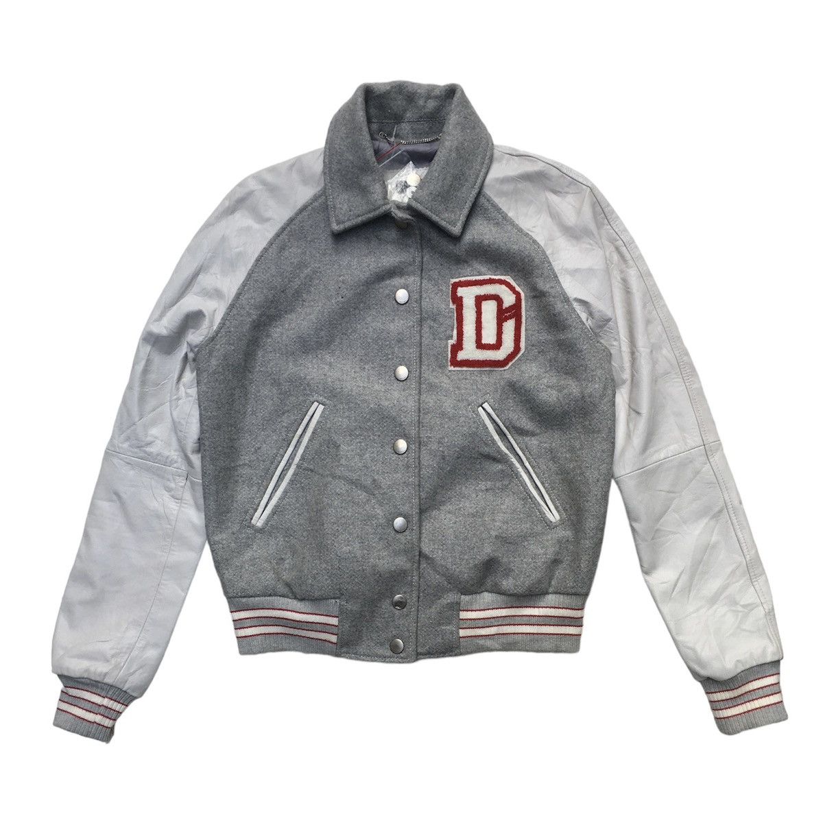Diesel × Streetwear × Vintage Women Diesel Varsity Jacket Leather ...