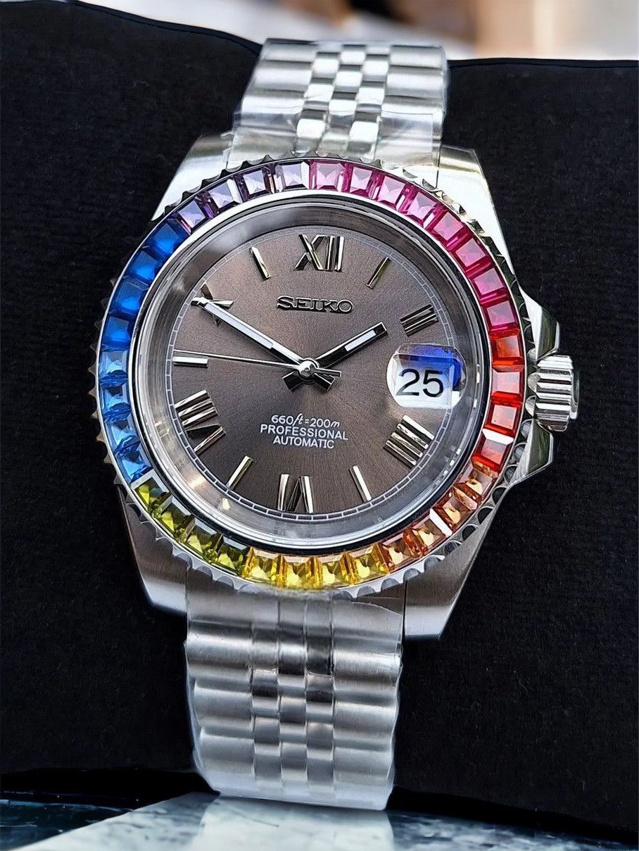 Seiko Seiko Submariner Grey Rainbow 41mm Steel Jubilee Watch | Grailed