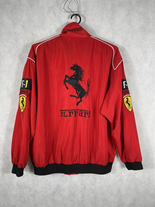 Vintage Vintage Y2K Ferrari Nascar Racing Bomber Jacket Baggy | Grailed