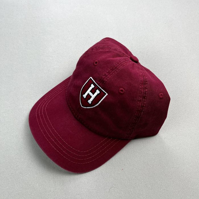 Vintage Harvard University Hat Cap Strapback Red Crimson College Ivy ...