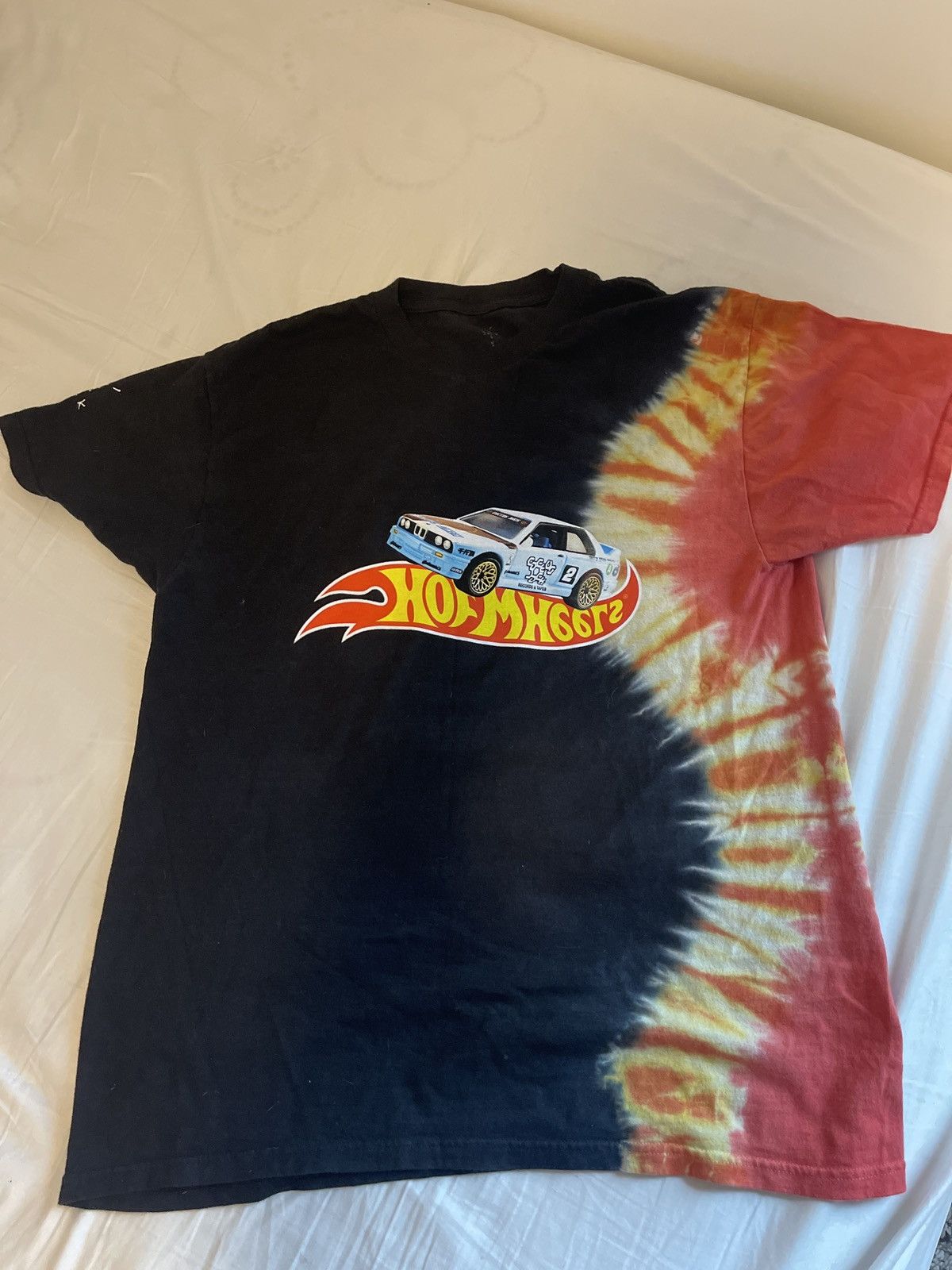 Travis Scott Travis Scott “Hot wheels ” Black Tie-dye T-Shirt | Grailed