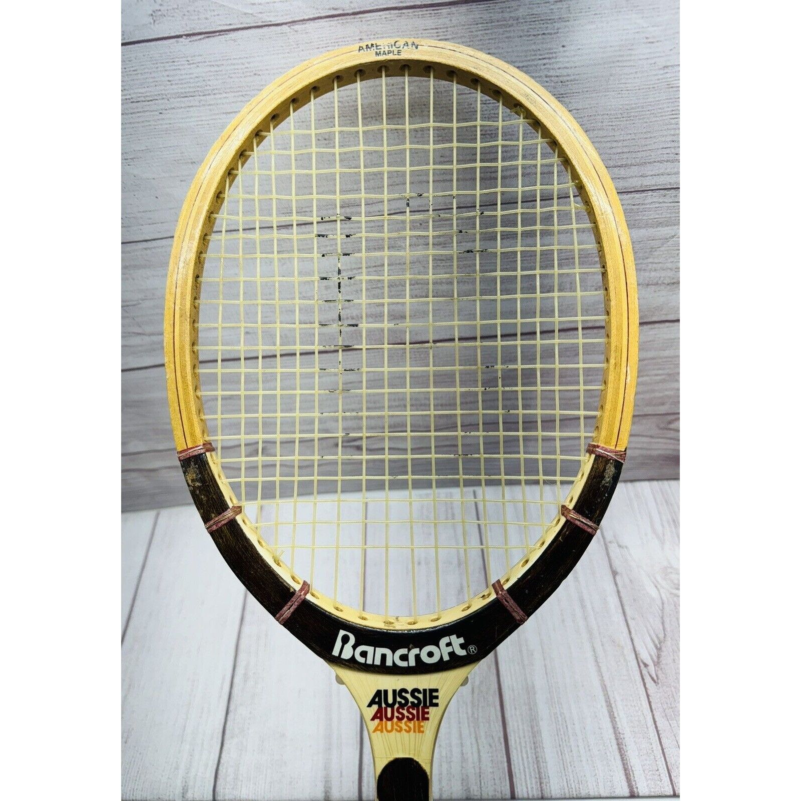 Other Vintage Bancroft Aussie Wooden Tennis Racket 27 inches Long | Grailed