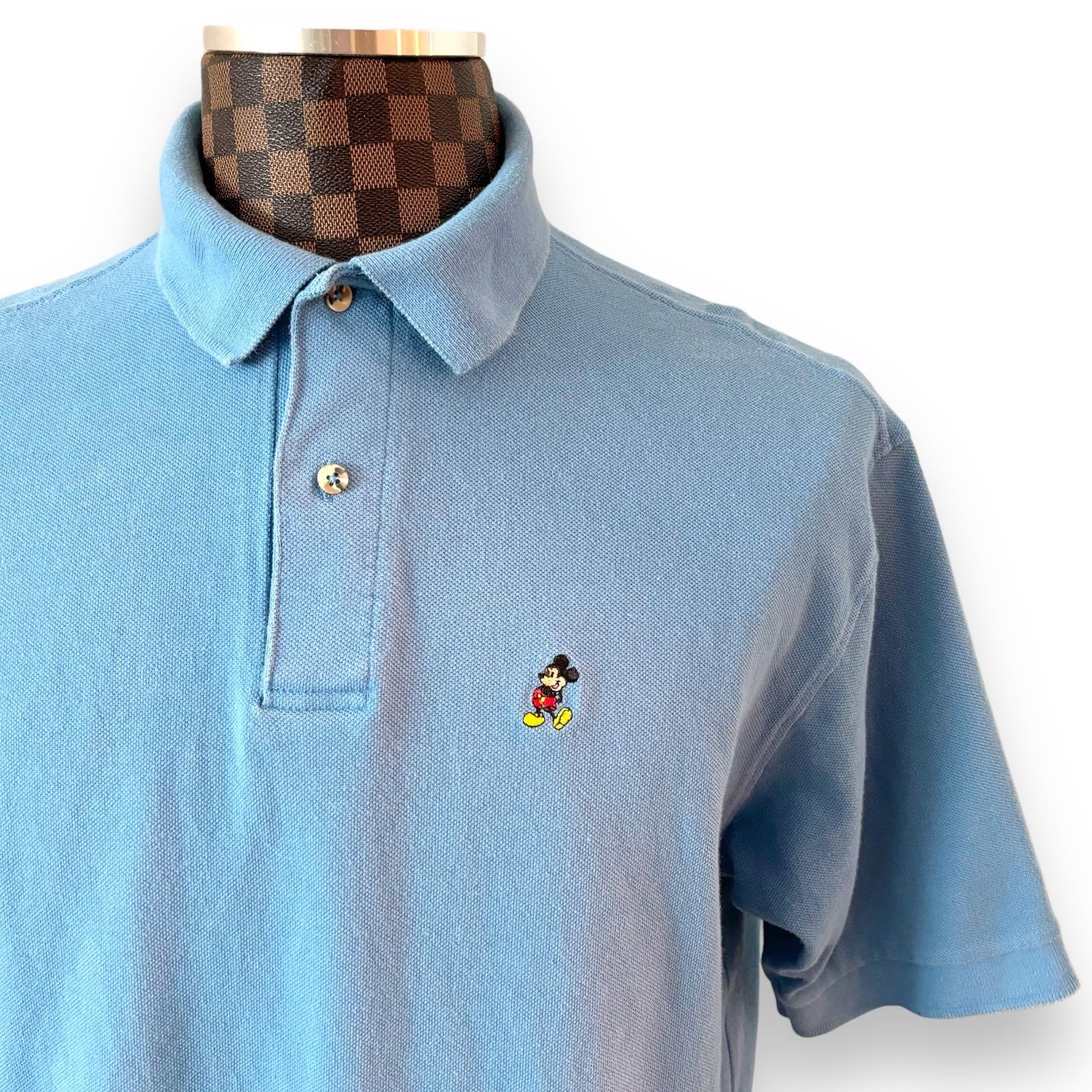 Disney Walt Disney World Mickey Mouse Mens Polo Shirt Blue | Grailed