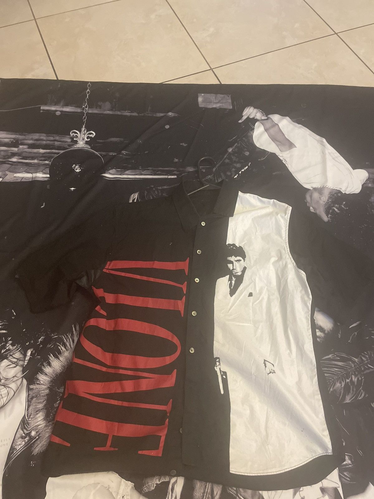 Vlone Scarface Button Up | Grailed