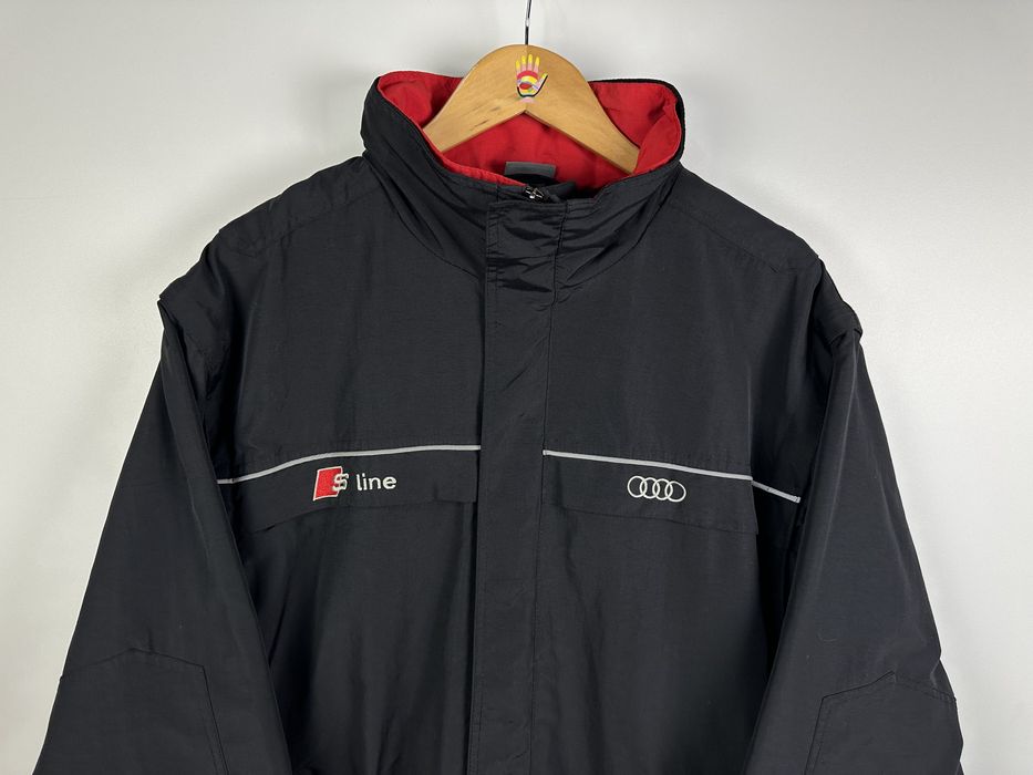Vintage AUDI S-Line Racing Team Jacket Vest Coat Full Zip Black | Grailed