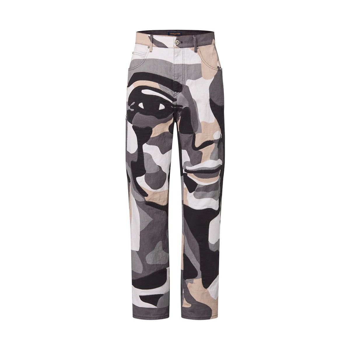 Louis Vuitton Louis Vuitton Patchwork Portrait Denim Pants | Grailed