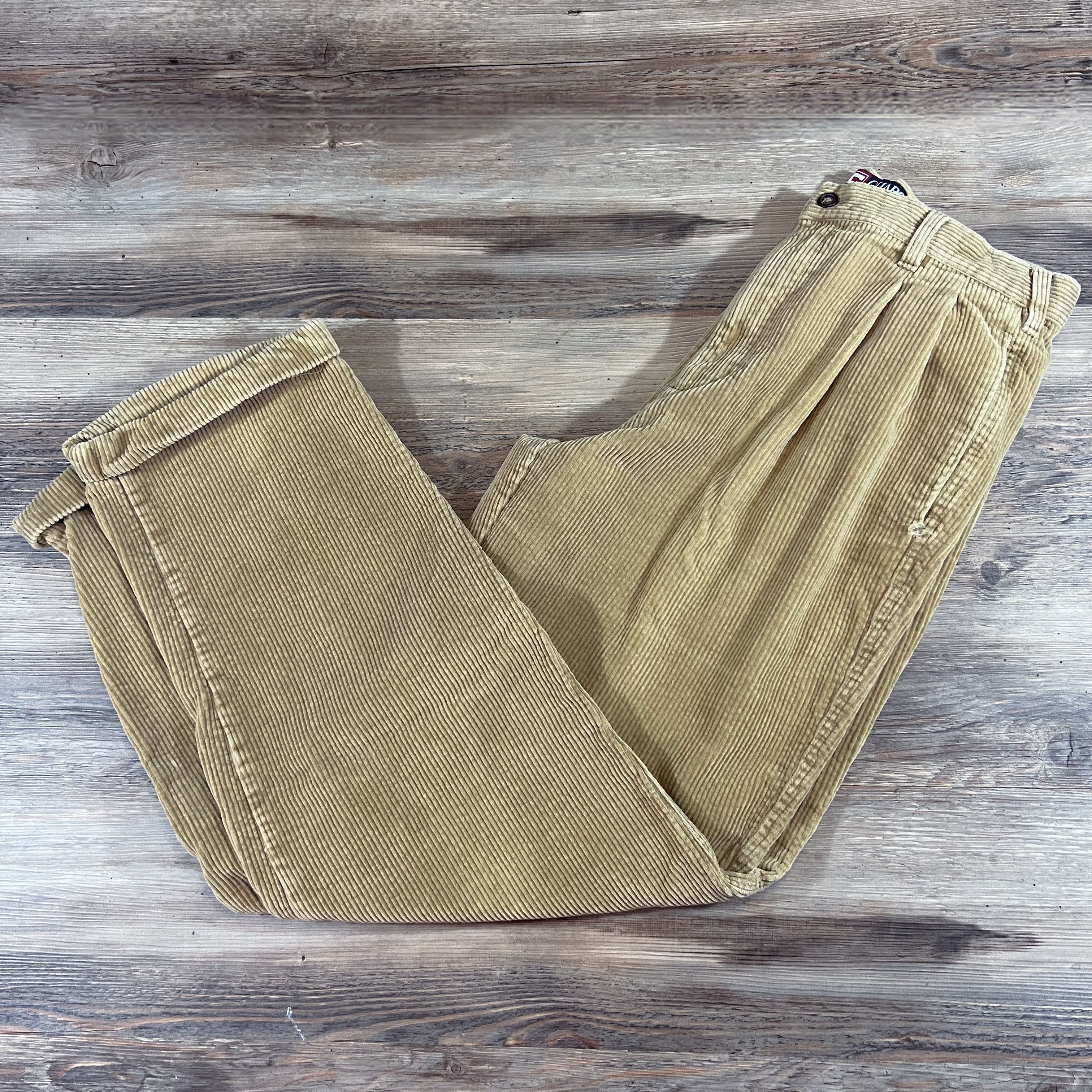 Vintage 90s Vintage CHAPS Ralph Lauren Pleated Corduroy Baggy Pants | Grailed