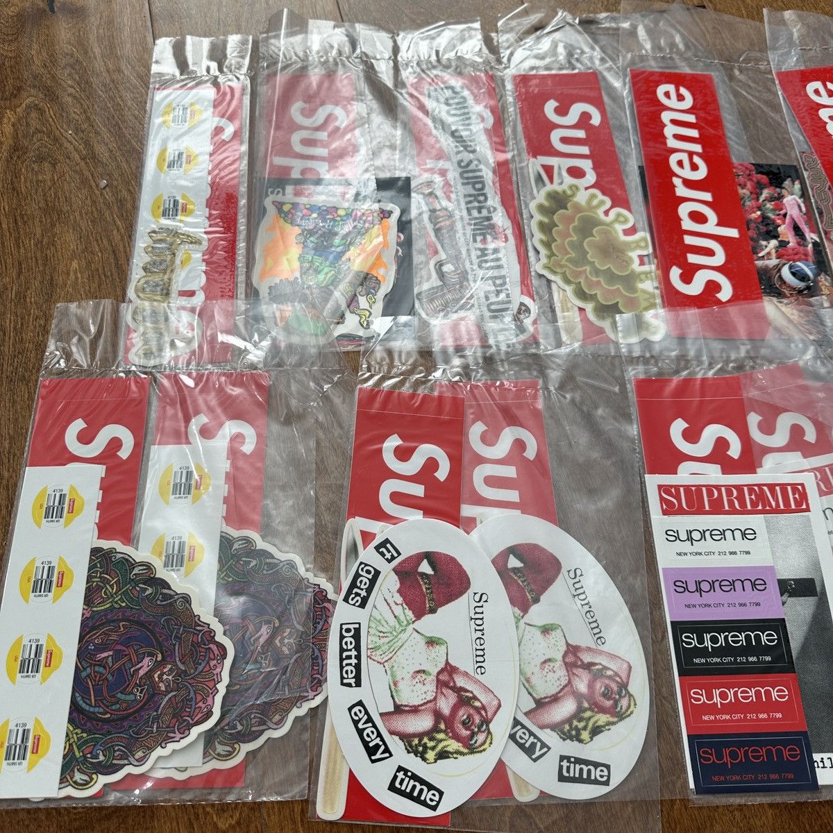 Supreme Rare Supreme Assorted Sticker Lot Bundle | Grailed