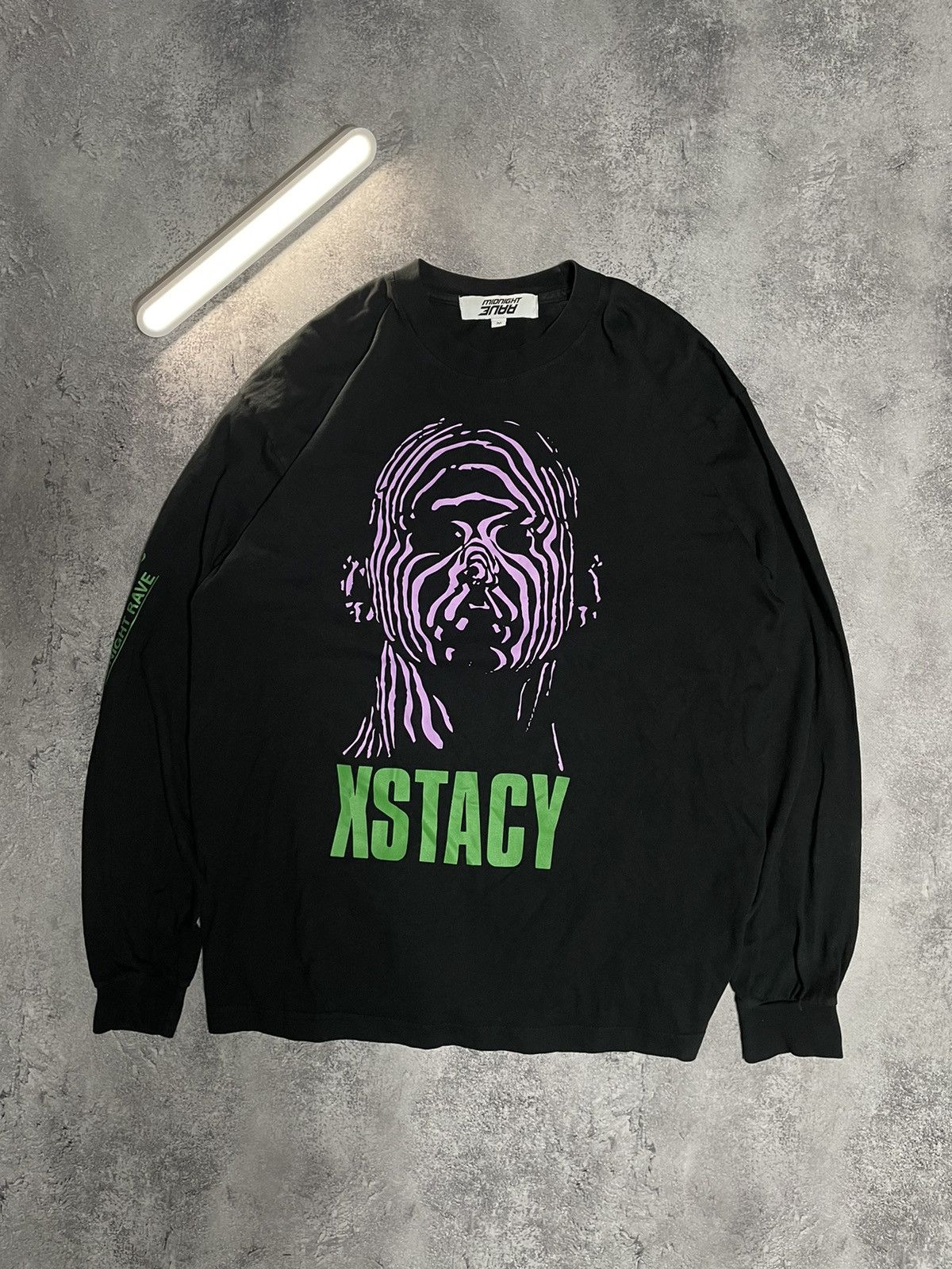 AWGE × Asap Rocky × Midnight Studios XStacy Midnight Rave Graphic Long ...
