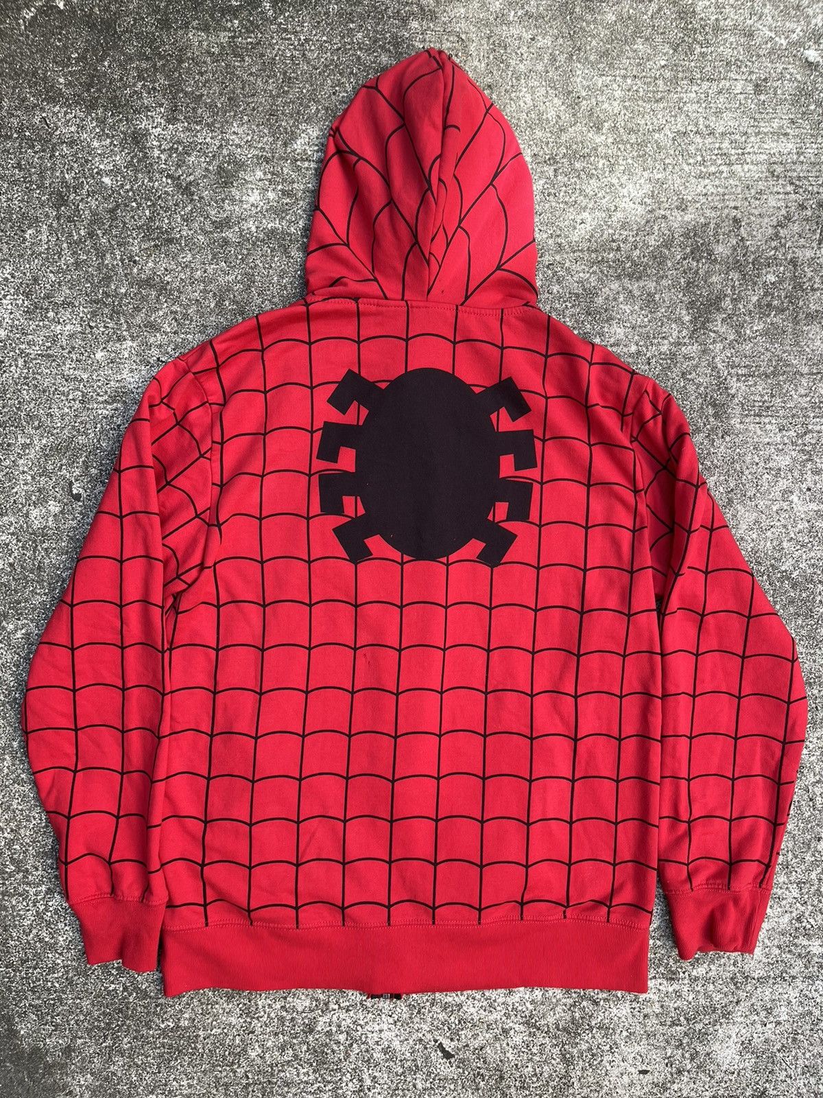 Marvel Comics Classic Spider-Man Bape Style Fullzip Hoodie | Grailed