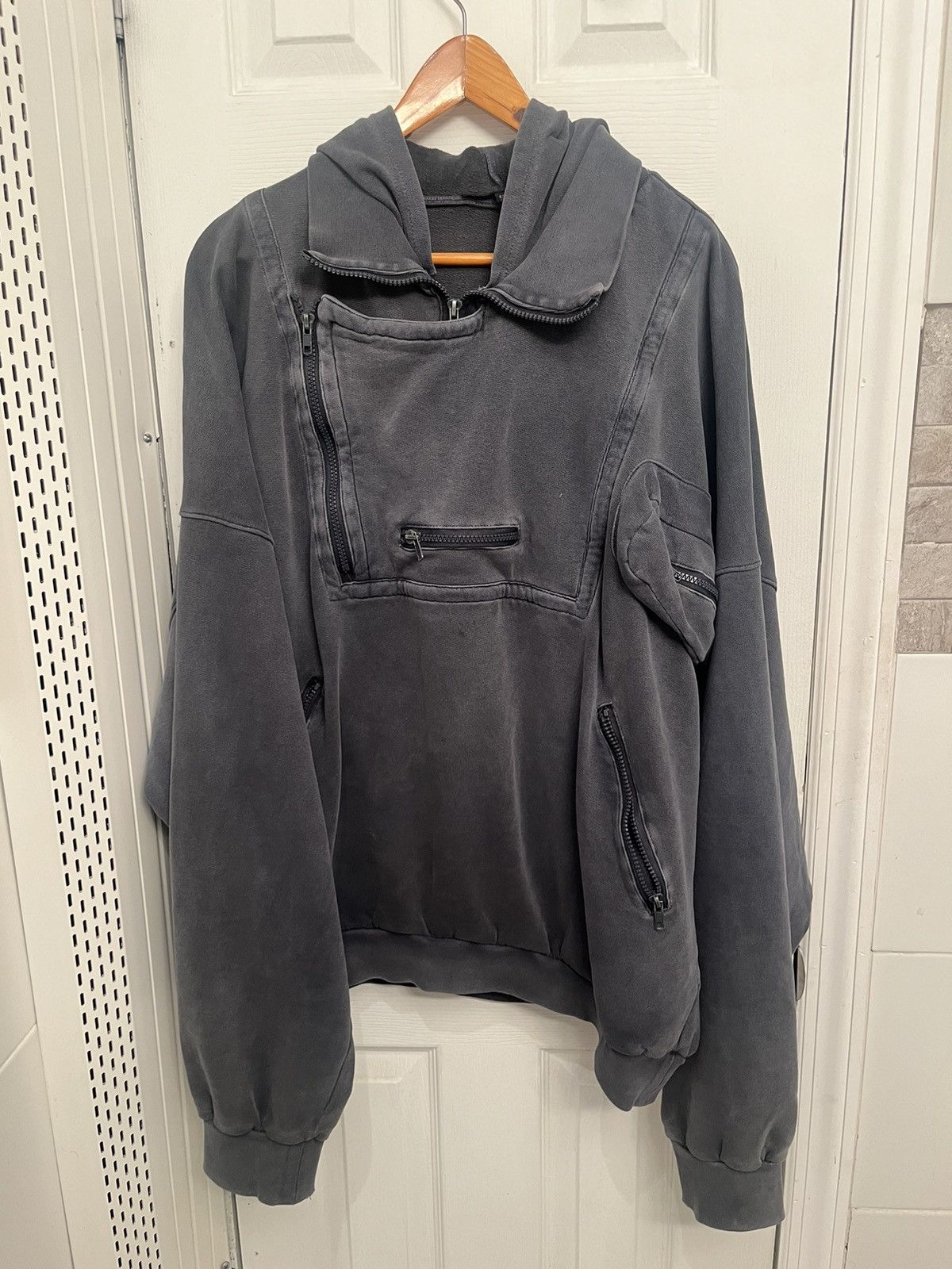 Raf Simons aw04 waves cargo hoodie | Grailed