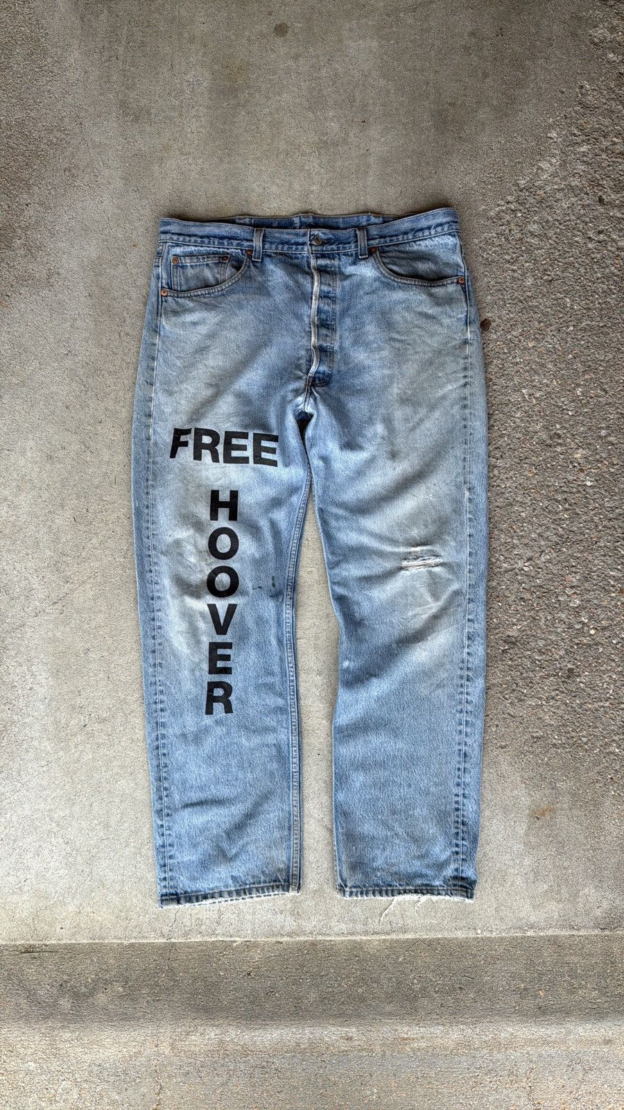 Drake × Kanye West × Yeezy Kanye x Drake Free Hover Denim Jeans | Grailed