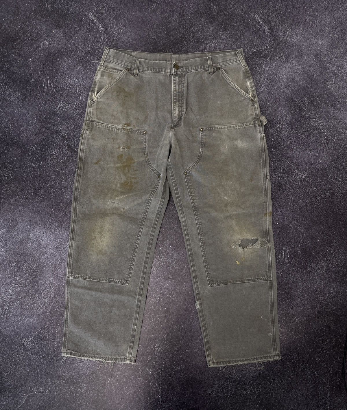 Carhartt × Streetwear × Vintage Vintage 90s Carhartt Double Knee Baggy Work Y2K Jeans Pants ...