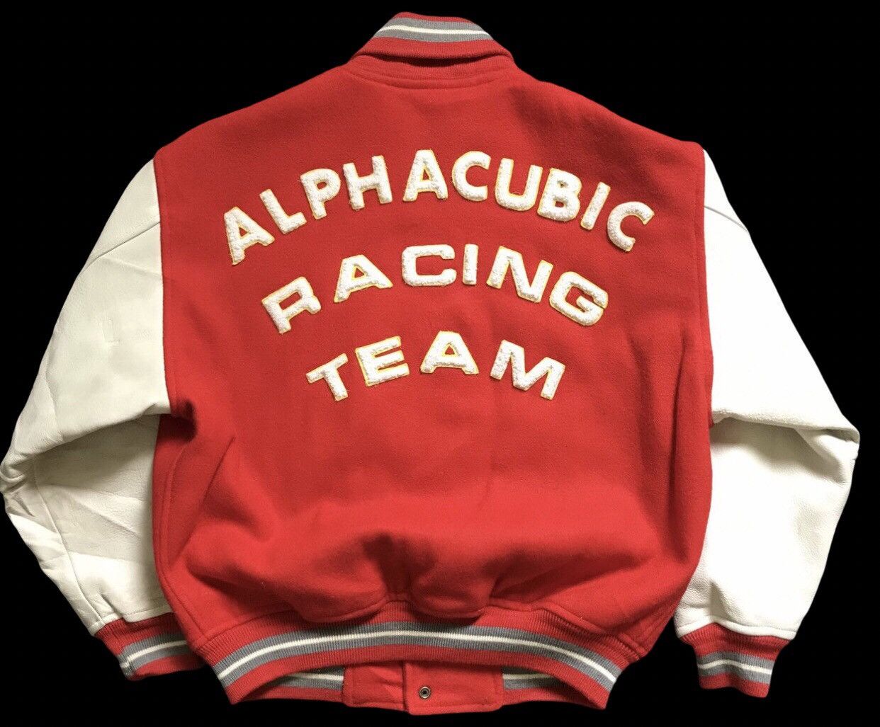 Japanese Brand × Racing × Vintage JW3 Vintage ALPHA CUBIC RACING TEAM Japan Varsity Jacket | Grailed