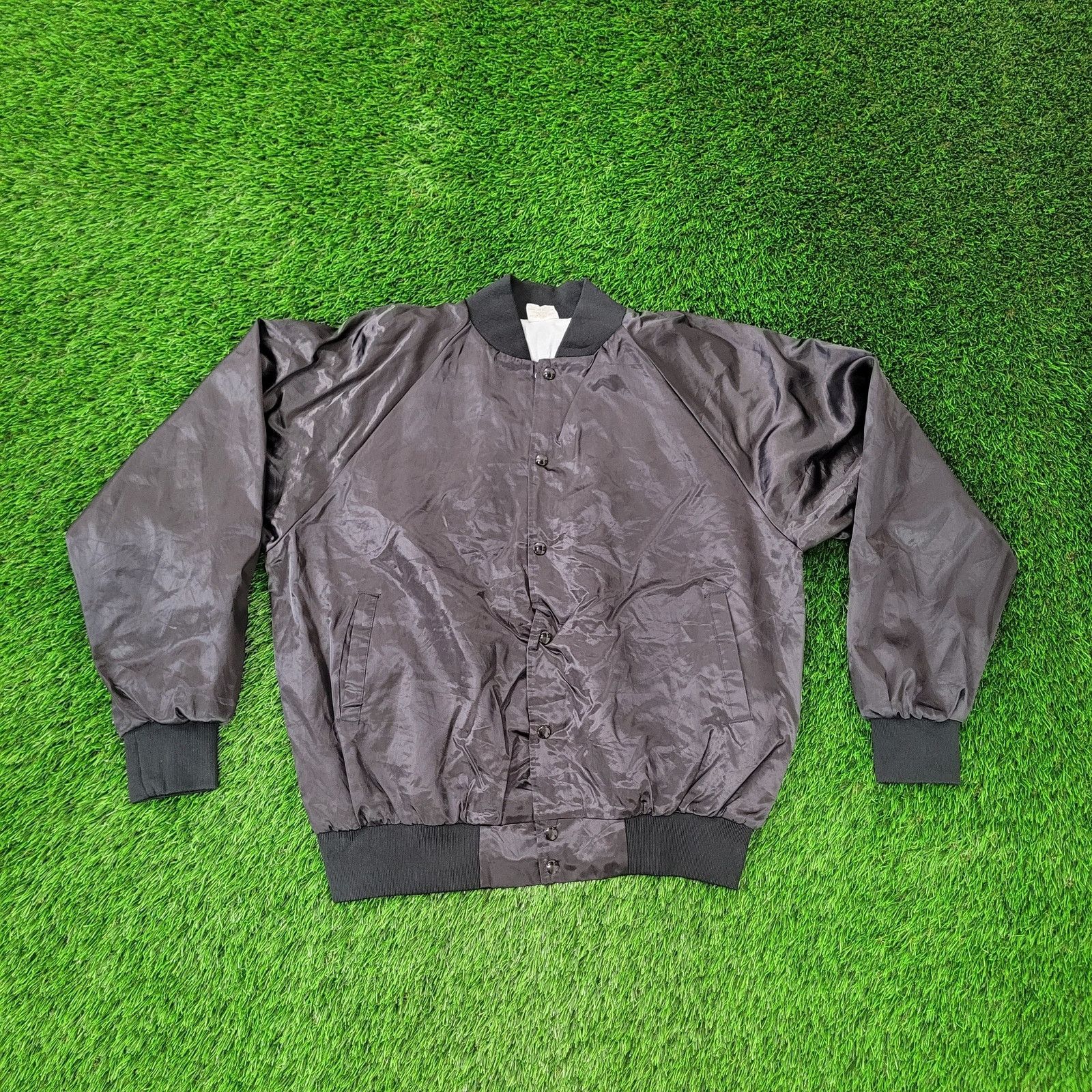 Other Vintage 70s Black-Star Bomber Jacket XL 26x26 Baggy USA | Grailed
