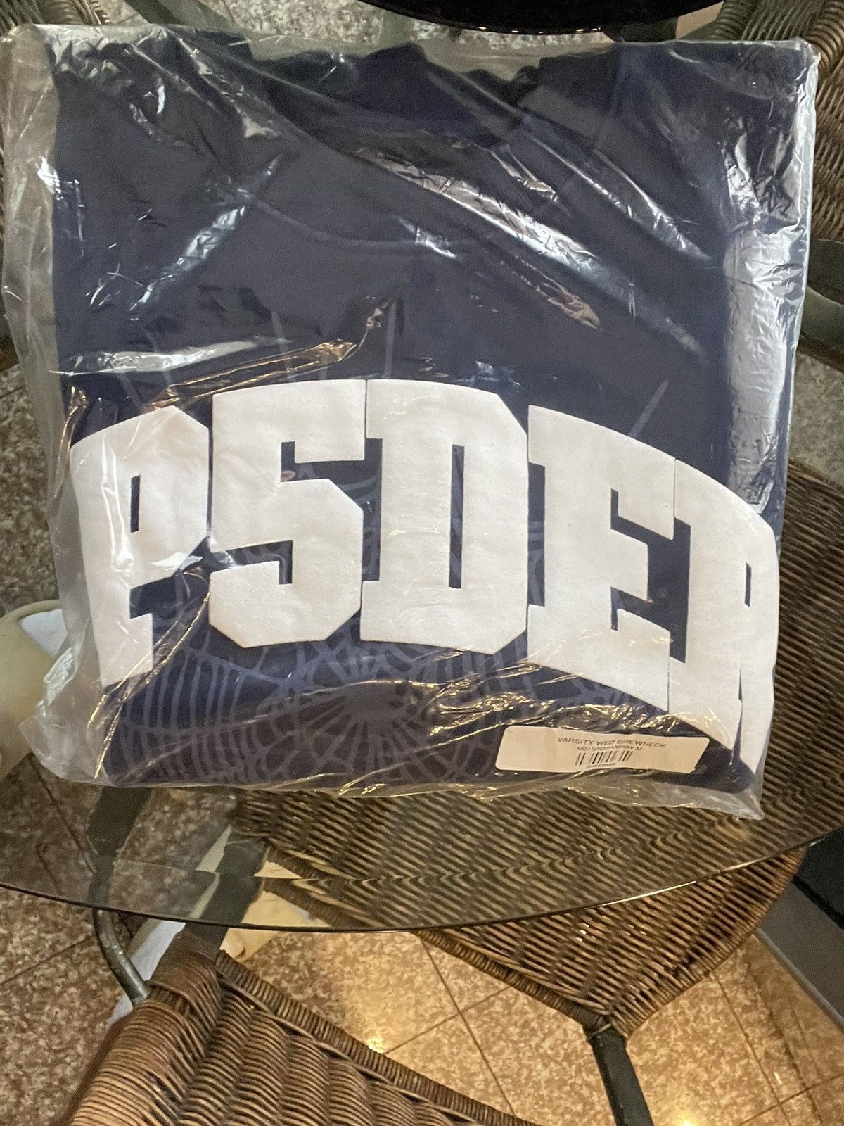 Young Thug Sp5der varsity web crew neck | Grailed