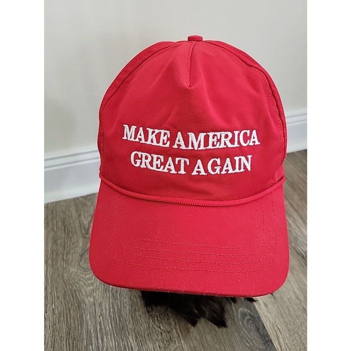 Vintage Official Cali-Fame MAGA Hat Donald Trump Red Cap Snapback USA ...