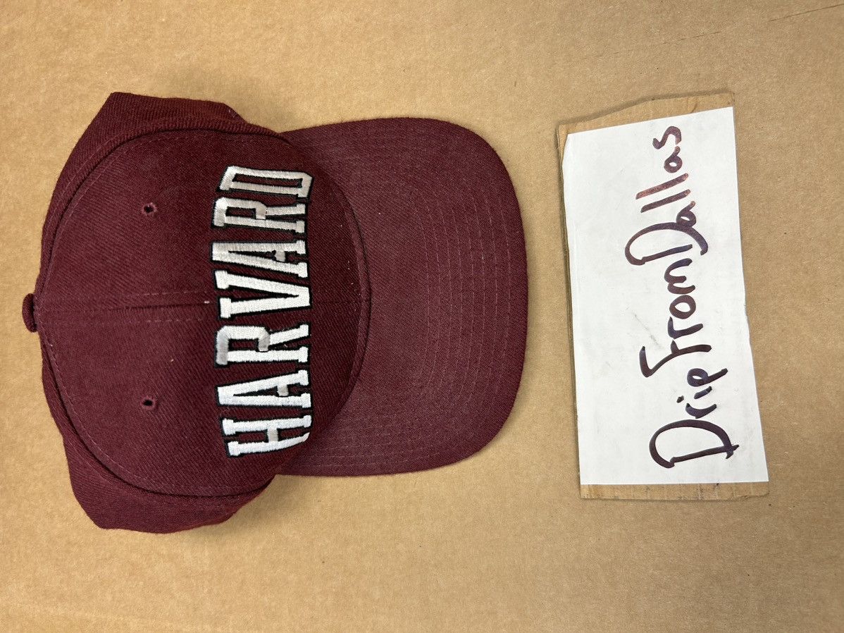 Harvard × Starter A vintage Crimson colored Harvard hat, green under ...